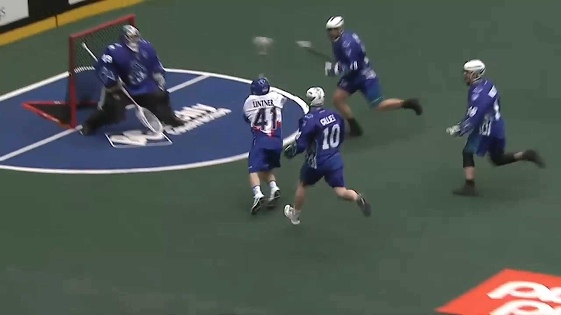 FLASHBACK FRIDAY: Dan Lintner Hustling Towards The Net - Toronto Rock