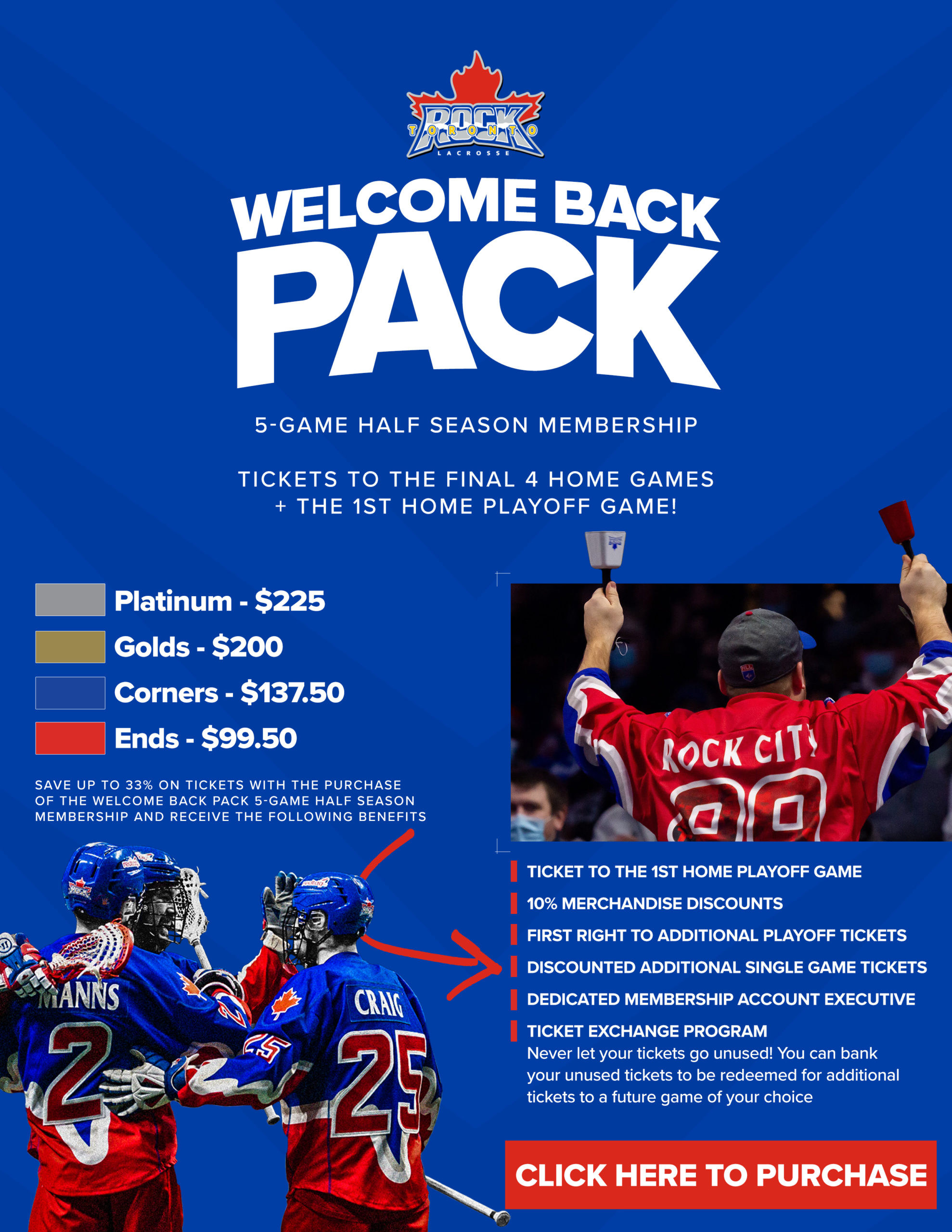 Welcome Back Pack - Toronto Rock