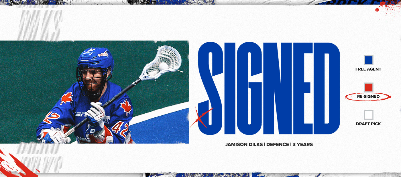 Jamison Dilks Back For 3 More Years - Toronto Rock