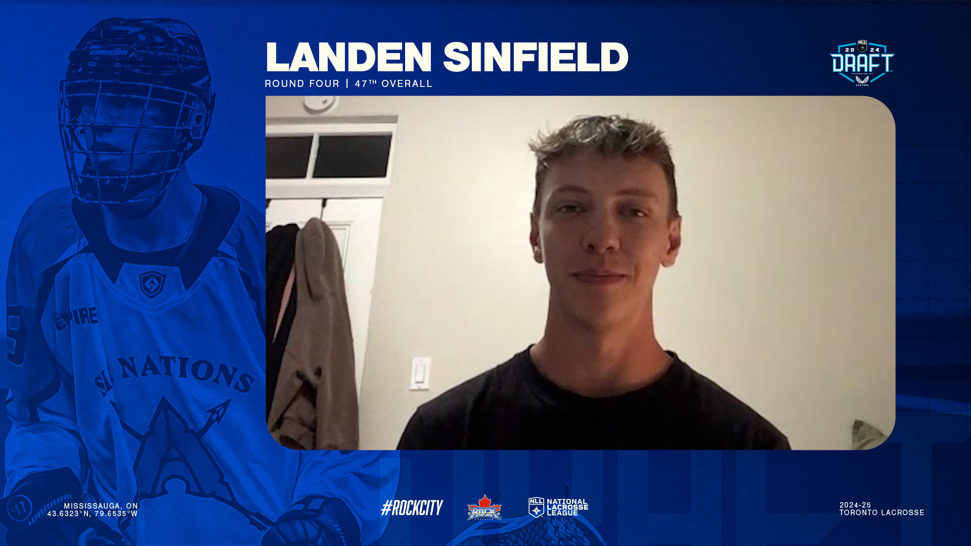 WATCH: Landen Sinfield 2024 NLL Draft Interview - Toronto Rock