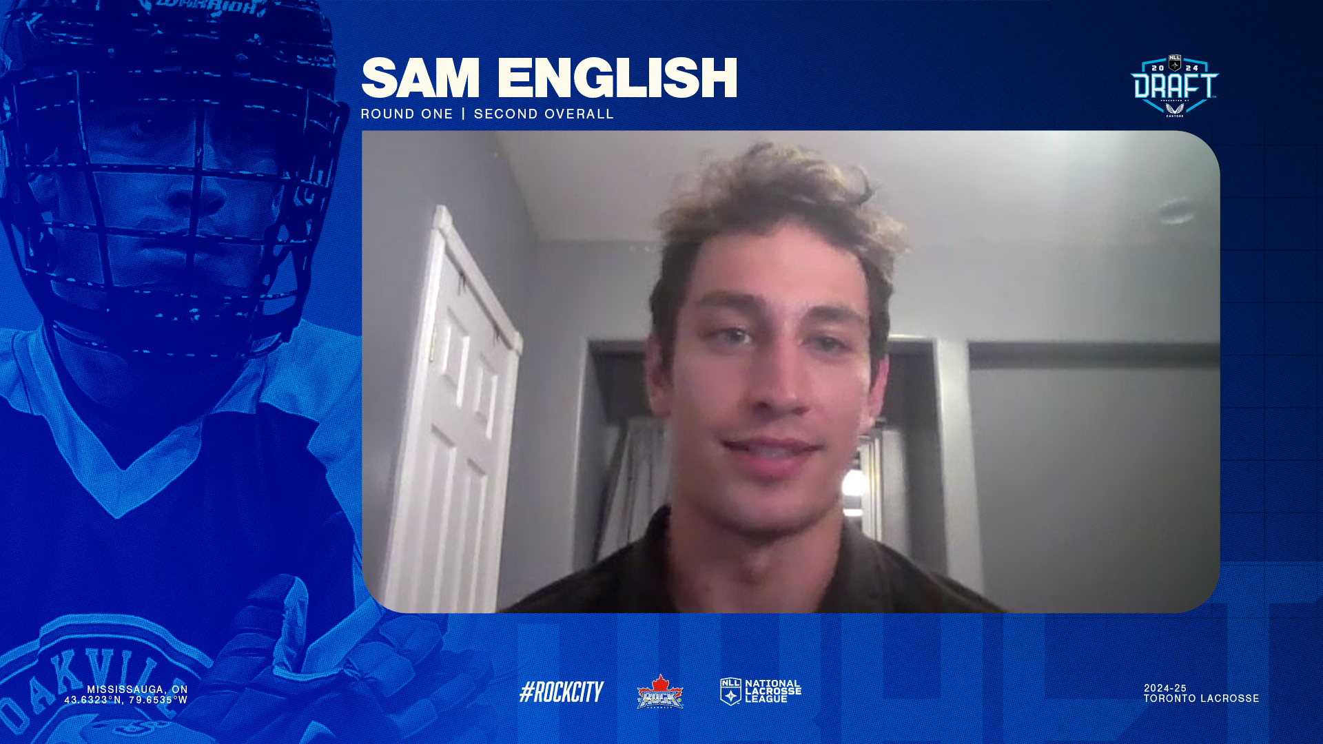WATCH: Sam English 2024 NLL Draft Interview - Toronto Rock