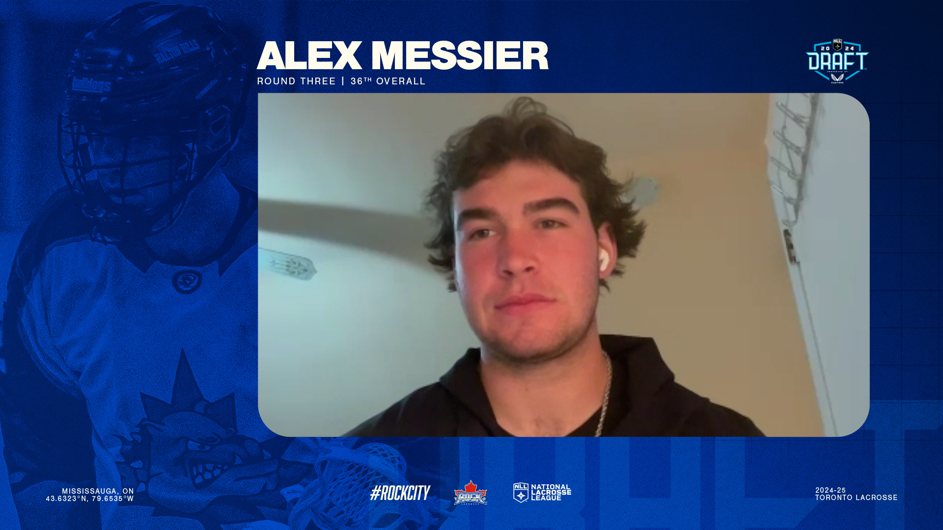 WATCH: Alex Messier 2024 NLL Draft Interview - Toronto Rock